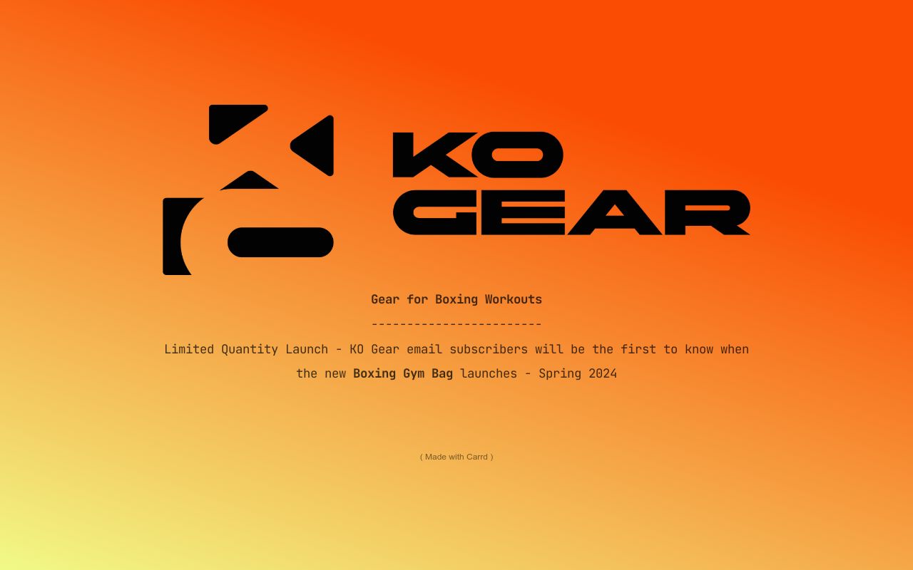KO GEAR